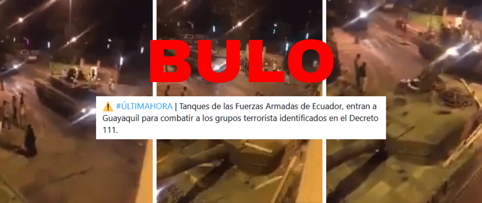 No, este vídeo no muestra tanques de las Fuerzas Armadas de Ecuador ...