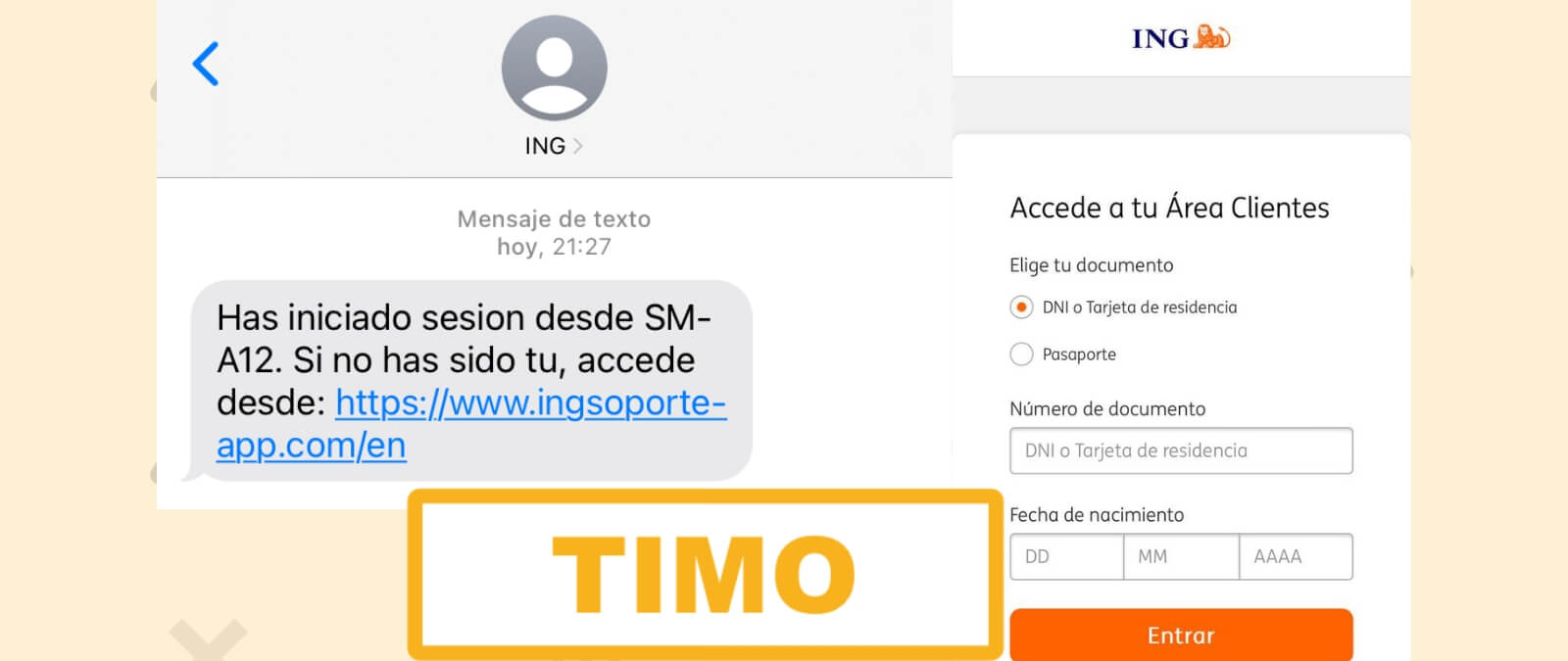 No, este SMS en el que te avisan de que se ha iniciado sesión desde un ...