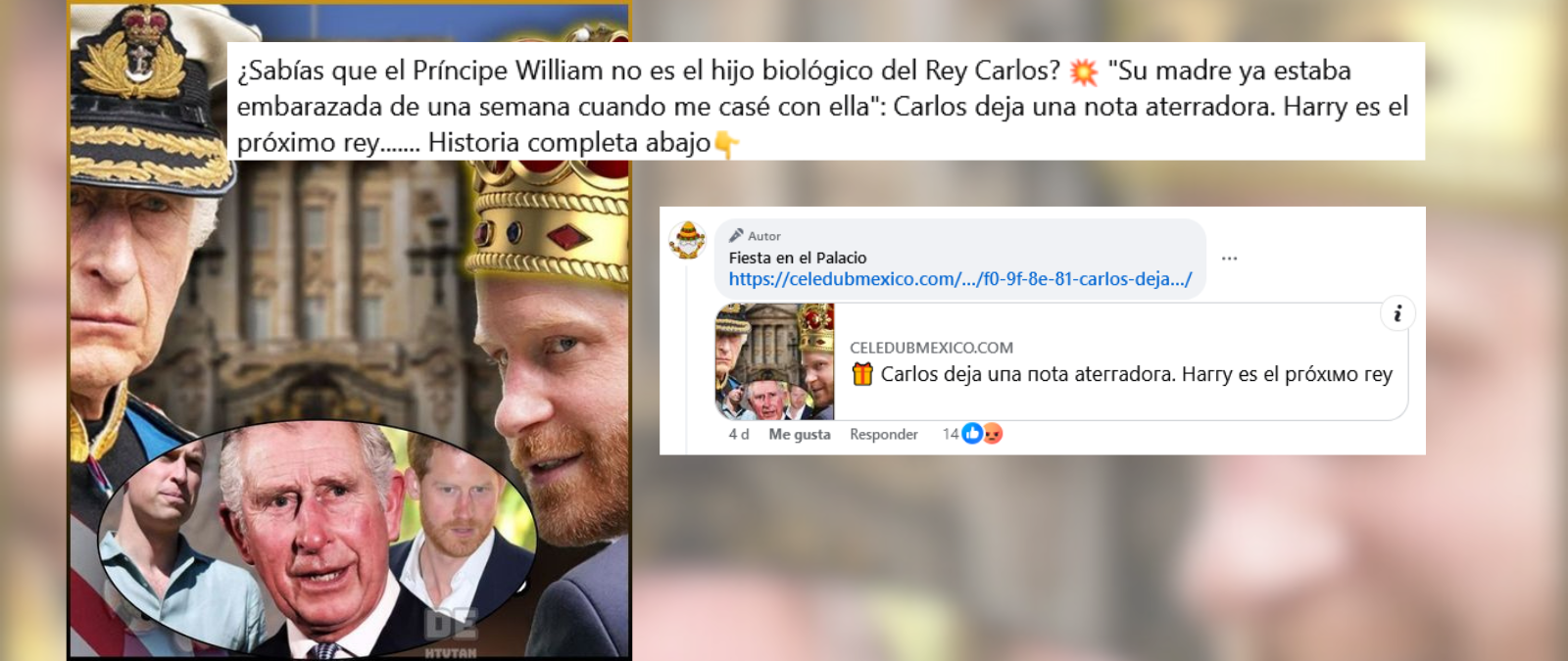 Cómo cuentas de Facebook difunden desinformaciones y teorías sin pruebas sobre que el príncipe ...