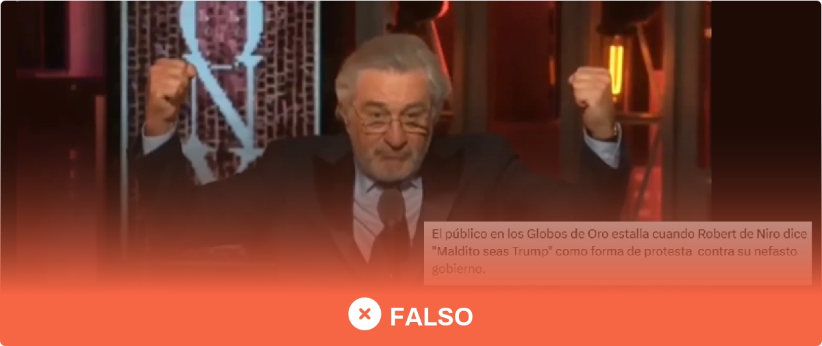 No, Robert de Niro no ha insultado a Trump en los Globos de Oro 2026 ...