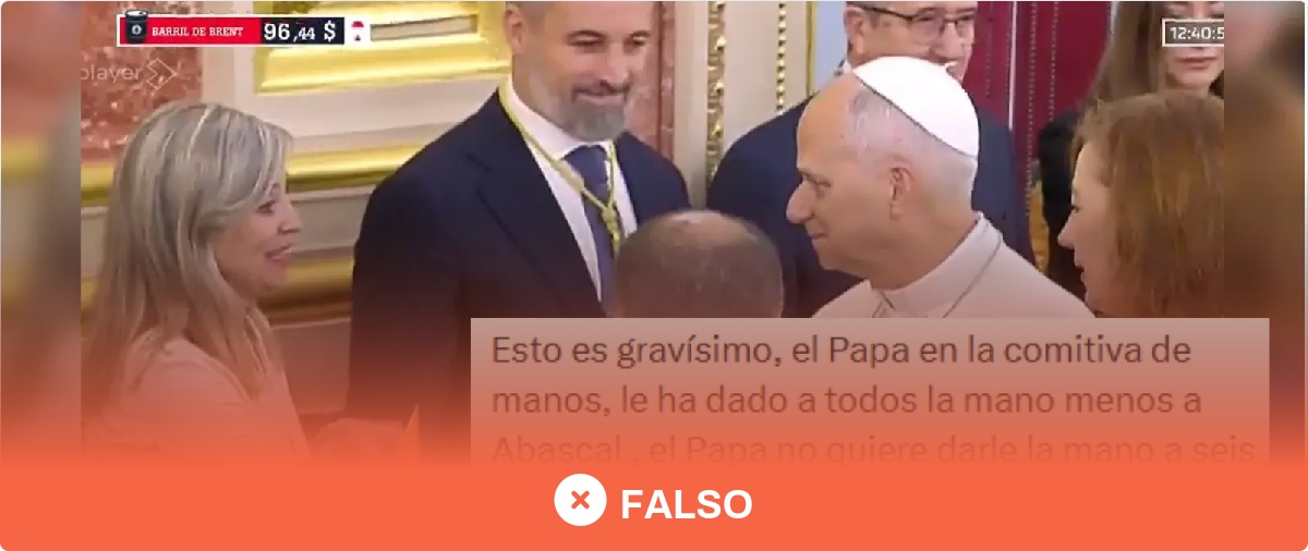 No, León XIV no dejó sin saludar a Abascal en el Congreso: el vídeo ...