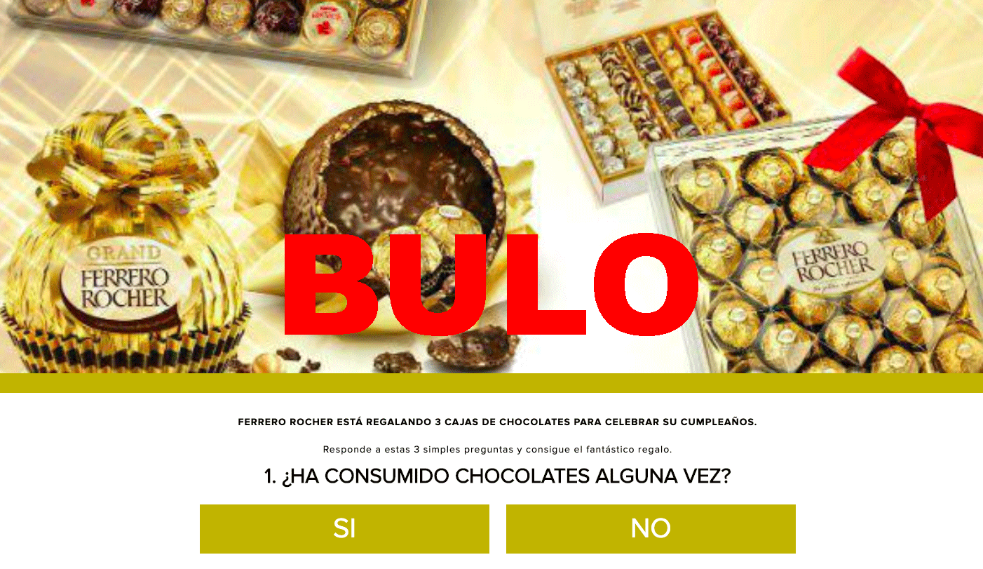 No, Ferrero Rocher no está "regalando 3 cajas de chocolates para ...